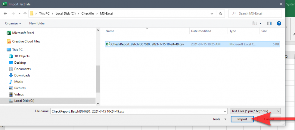 Formatting Long Tracking Numbers in MS Excel - Checkflo