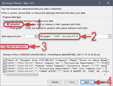 Formatting Long Tracking Numbers in MS Excel - Checkflo