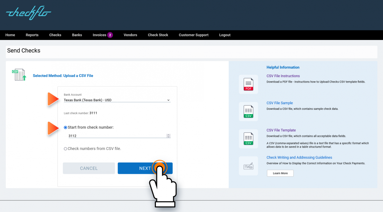How to Upload Batch Check Payments Using a CSV File - Check Printing ...