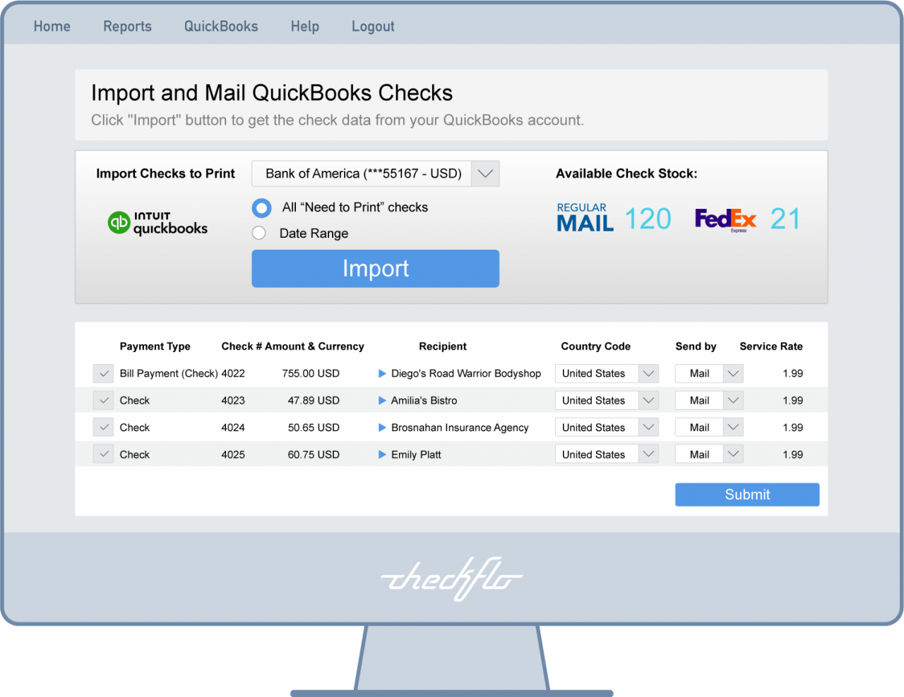 Checkflo App for QuickBooks Online | QuickBooks Check Printing ...